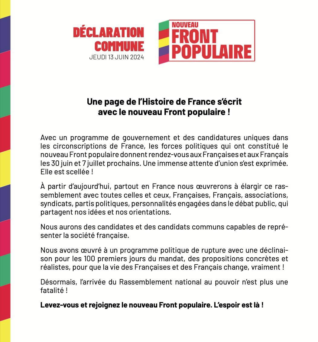 Nouveau Front Populaire - Génération·s
